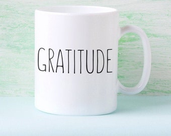 Gratitude Mug - Etsy
