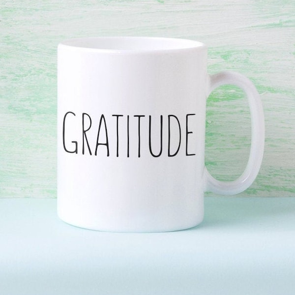 Ceramic Gratitude Coffee Mug - Etsy