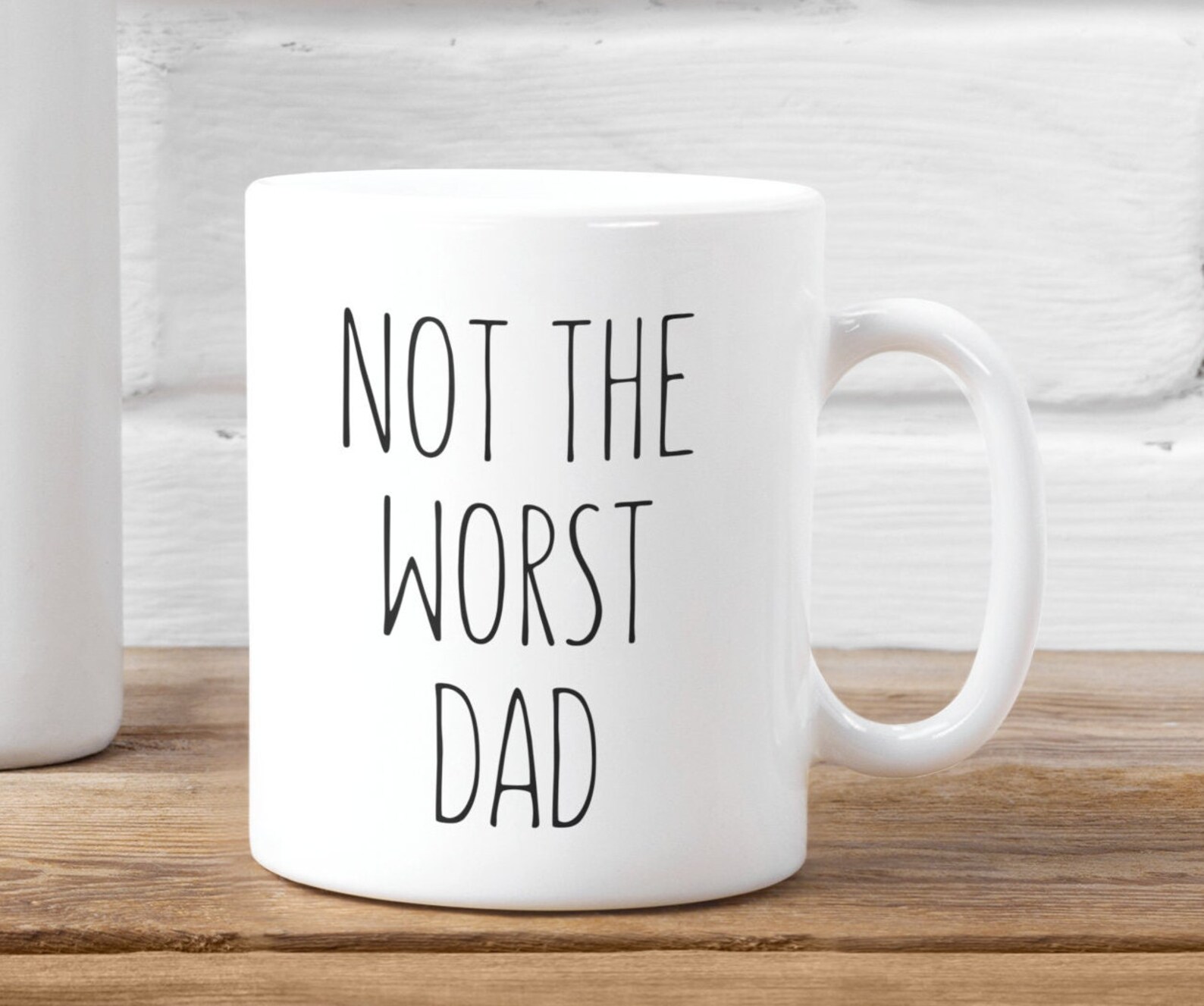 Not the Worst Dad Mug, Sarcastic Coffee Cup, White Ceramic (11 Oz or 15 ...