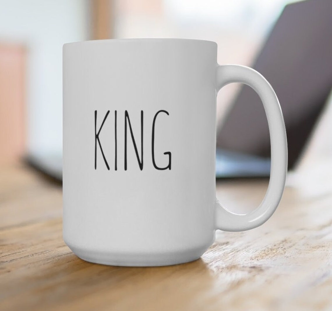 KING King Mug King and Queen Mugs Mug for Husband Mug - Etsy