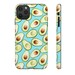 Avocado Pattern Phone Case | Teal, Durable Dual-layer - Etsy