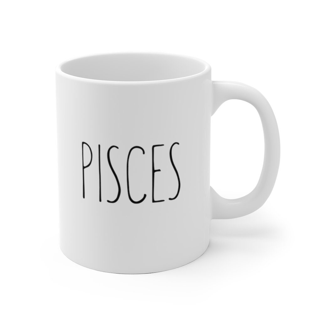 Pisces Mug Horoscope Mug Zodiac Mug What's Your Sign Birthday Mug Fish ...