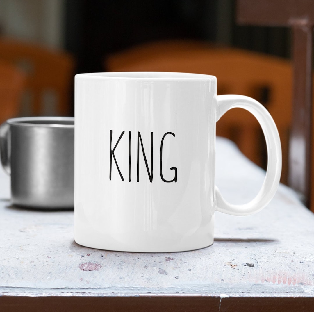 KING | King Mug | King and Queen Mugs | Mug for Husband | Mug for ...