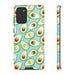 Avocado Pattern Phone Case | Teal, Durable Dual-layer - Etsy