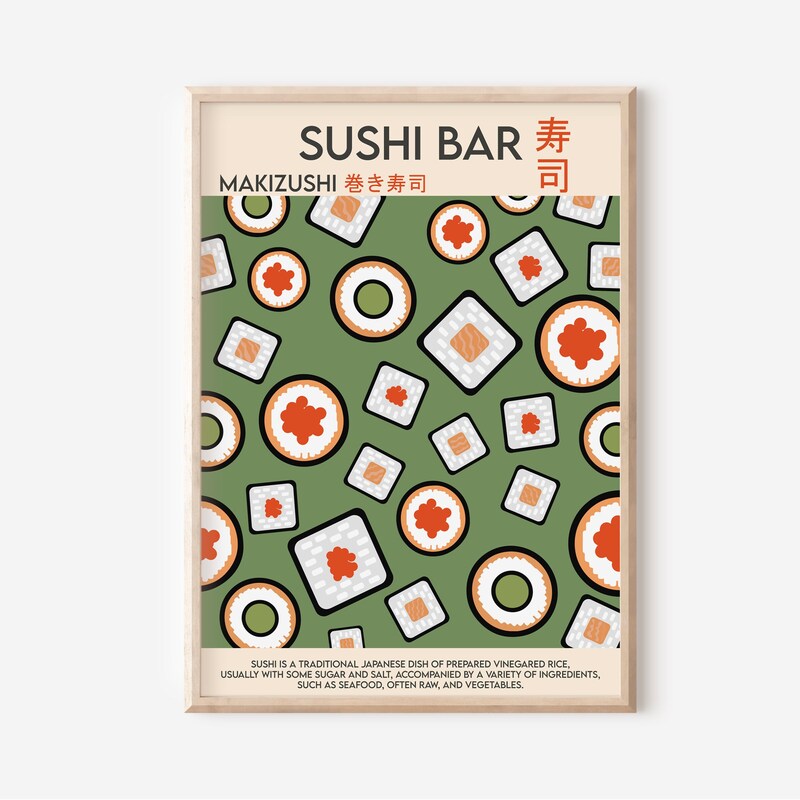 Sushi Poster - Etsy