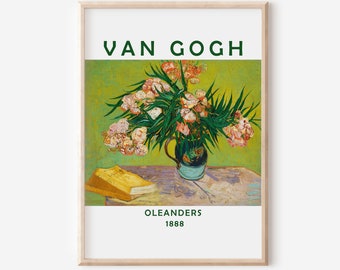 Oleanders by Vincent Van Gogh Digital Print - Etsy