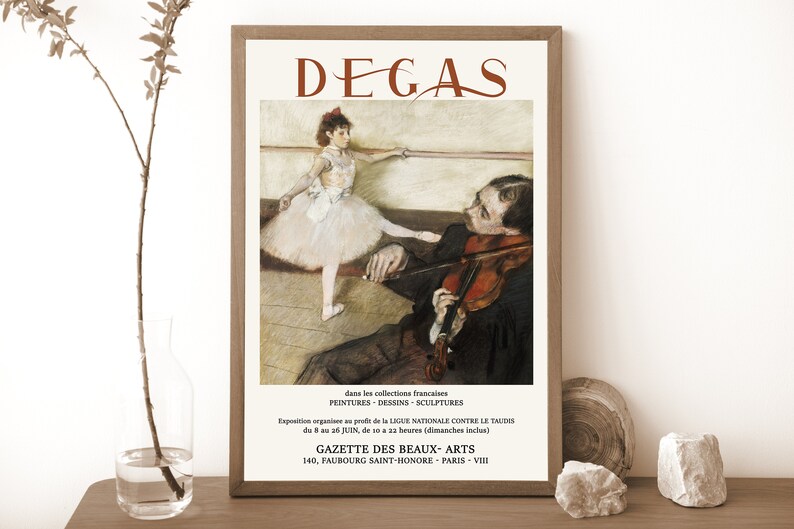 Edgar Degas Dance Lesson Printable Art Degas Vintage Wall - Etsy