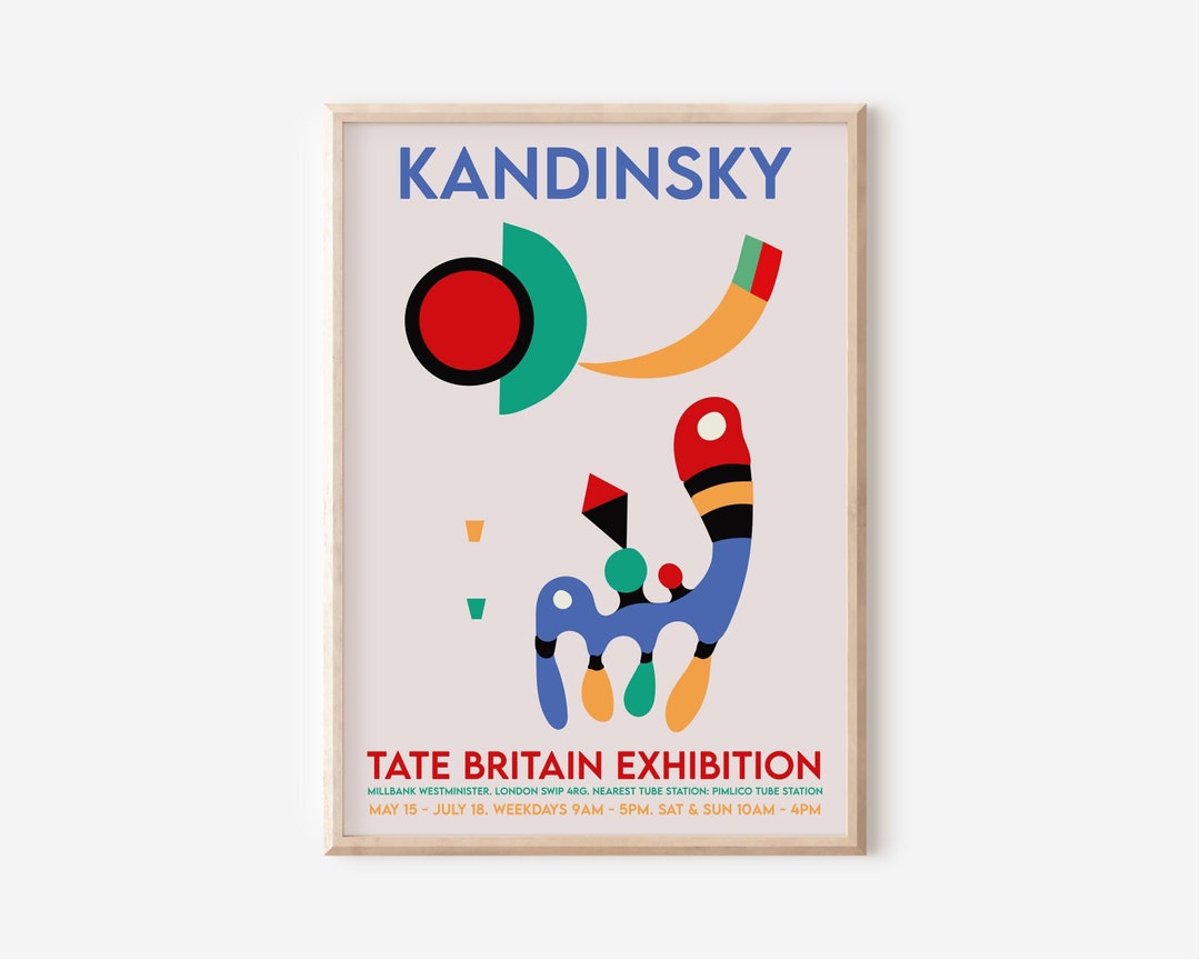 Wassily Kandinsky Art Exhibition Print, Kandinsky Print, Abstract ...
