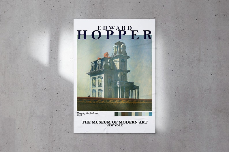 Edward Hopper Art Exhibition Poster Hopper Art Hoppet Print - Etsy