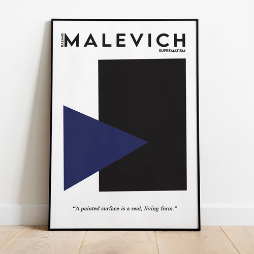 Kazimir Malevich Exhibition Poster Malevich Suprematism - Etsy