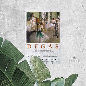 Vintage Edgar Degas Exhibition Poster, Degas Printable Art, the Ballet ...