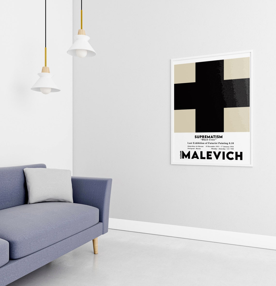 Kazimir Malevich Exhibition Poster Malevich Suprematism | Etsy