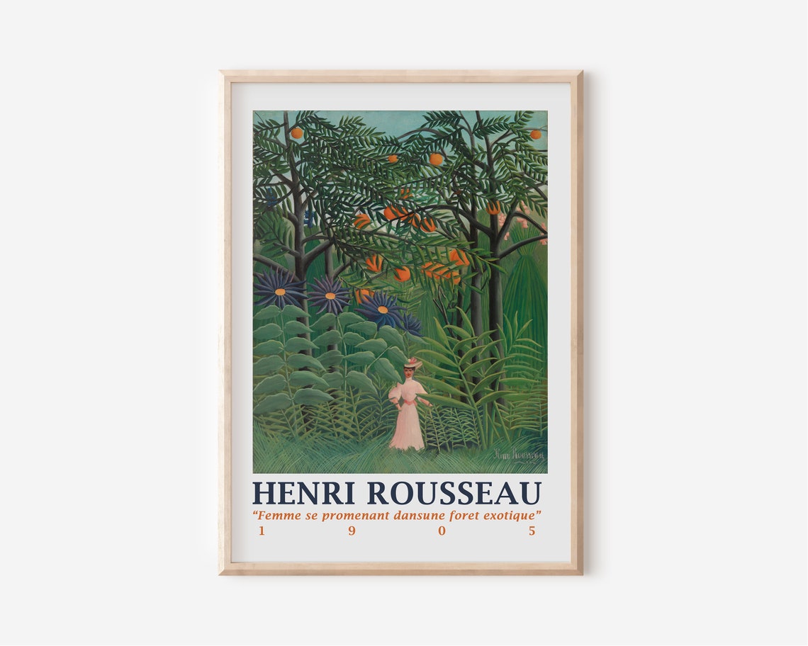 Henri Rousseau Set of 2 Print Henri Rousseau Poster - Etsy