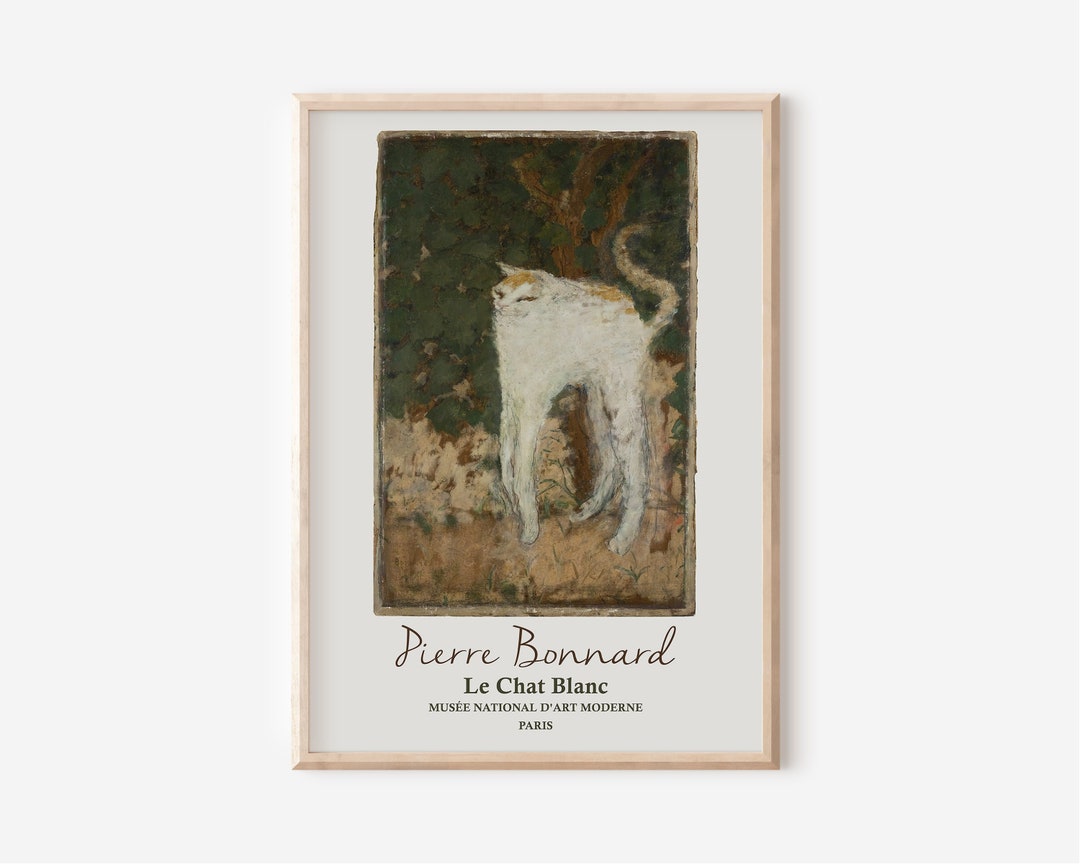 Pierre Bonnard Art Print, Le Chat Blanc Exhibition Poster, Pierre ...