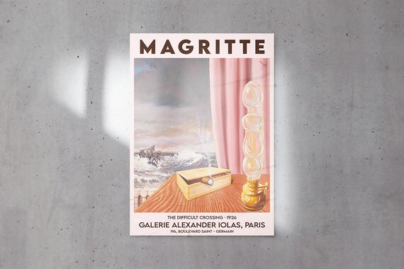 The Difficult Crossing Rene Magritte