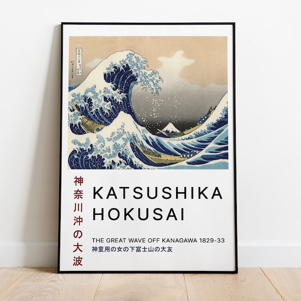 Katsushika Hokusai Poster - Etsy