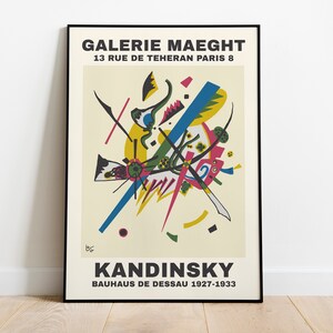 Kandinsky Vintage Art Exhibition Poster, Wassily Kandinsky Print ...