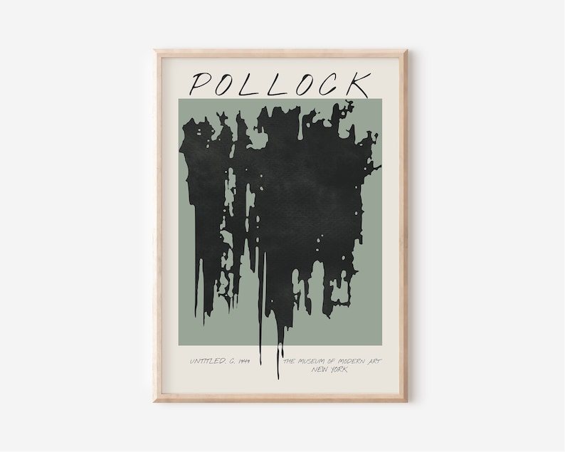 Jackson Pollock Print Pollock Printable Art Pollock Abstract - Etsy