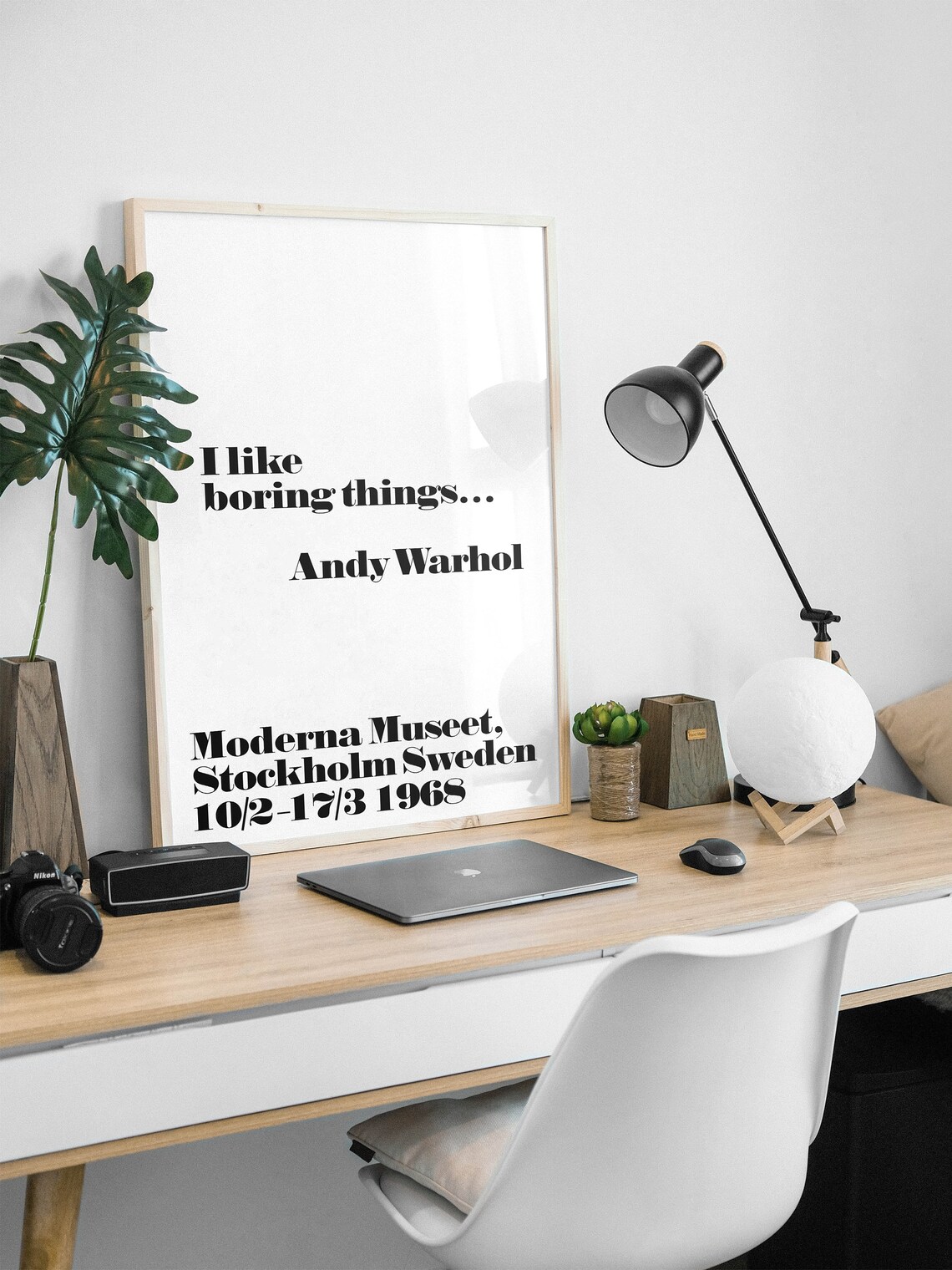 Andy Warhol 'I Like Boring Things' Exhibition Poster (digital Download ...