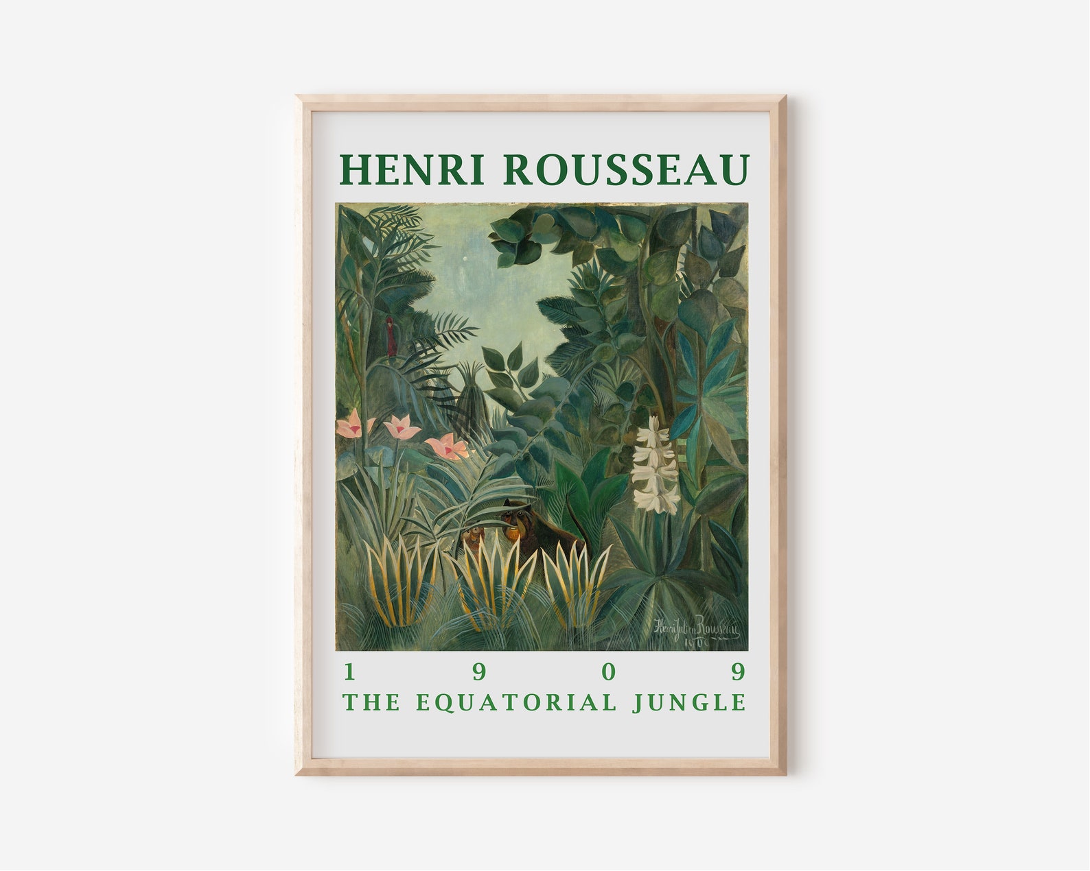 Henri Rousseau Set of 2 Print Henri Rousseau Poster - Etsy