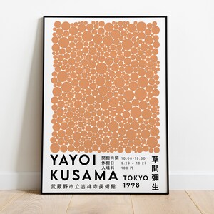 Yayoi Kusama Exhibition Poster, Printable Yayoi Kusama, Dots Art ...
