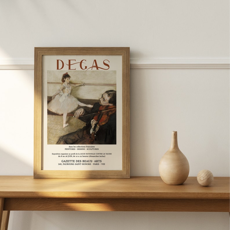 Edgar Degas Dance Lesson Printable Art Degas Vintage Wall - Etsy