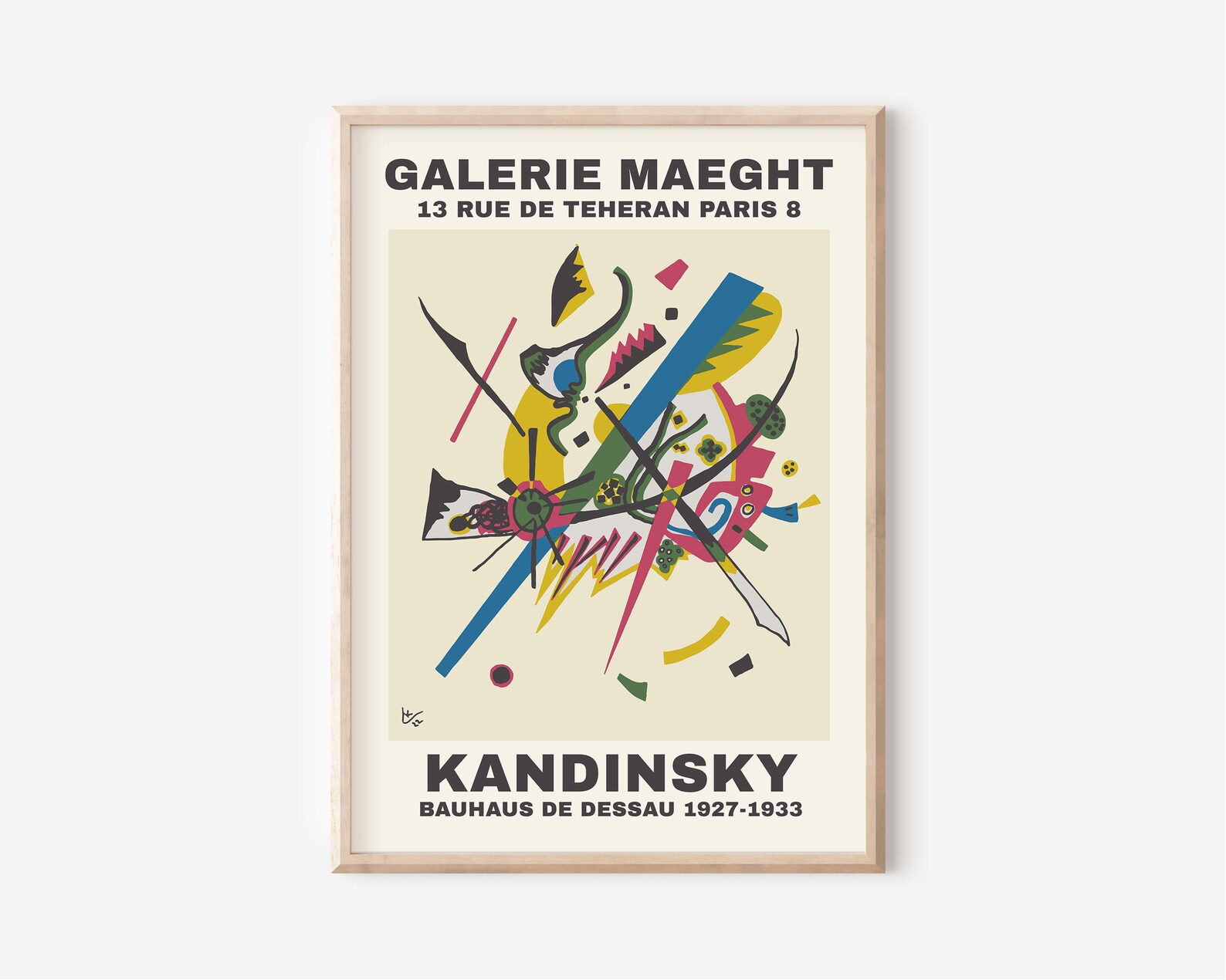 Kandinsky Vintage Art Exhibition Poster Wassily Kandinsky - Etsy