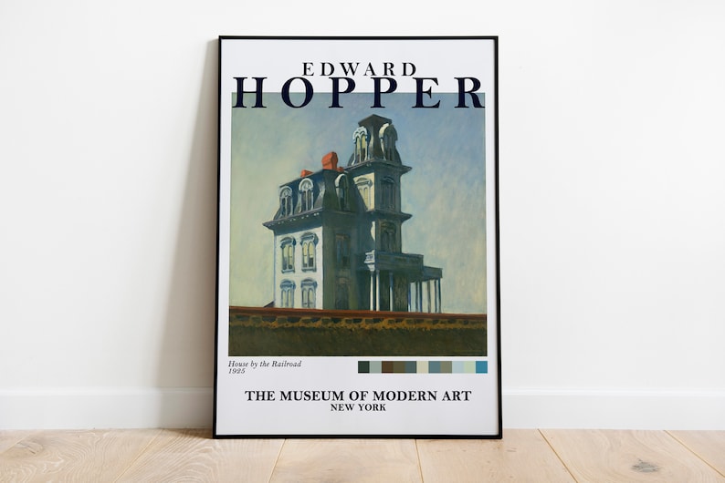 Edward Hopper Art Exhibition Poster Hopper Art Hoppet Print - Etsy