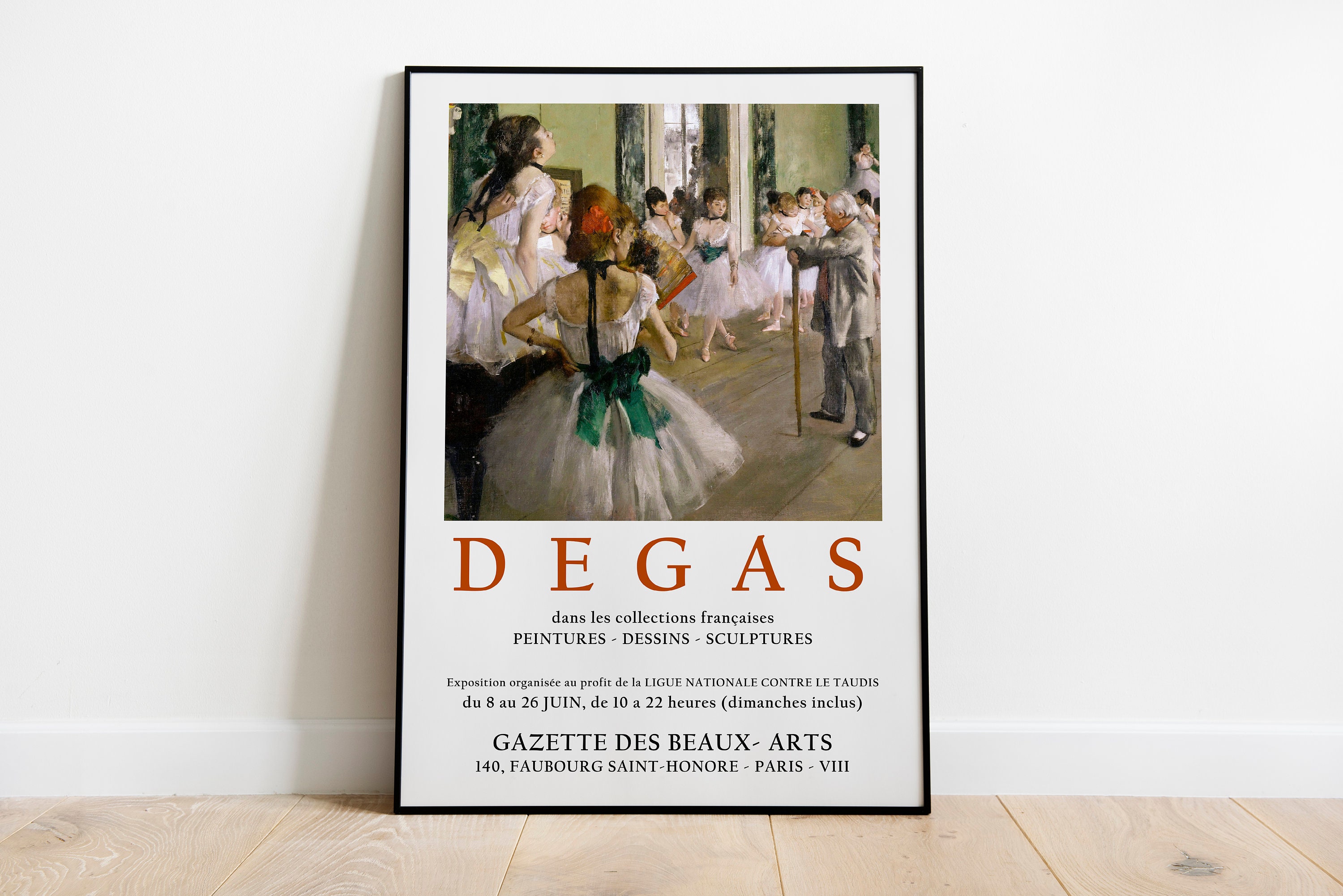 Vintage Edgar Degas Exhibition Poster Degas Printable Art - Etsy
