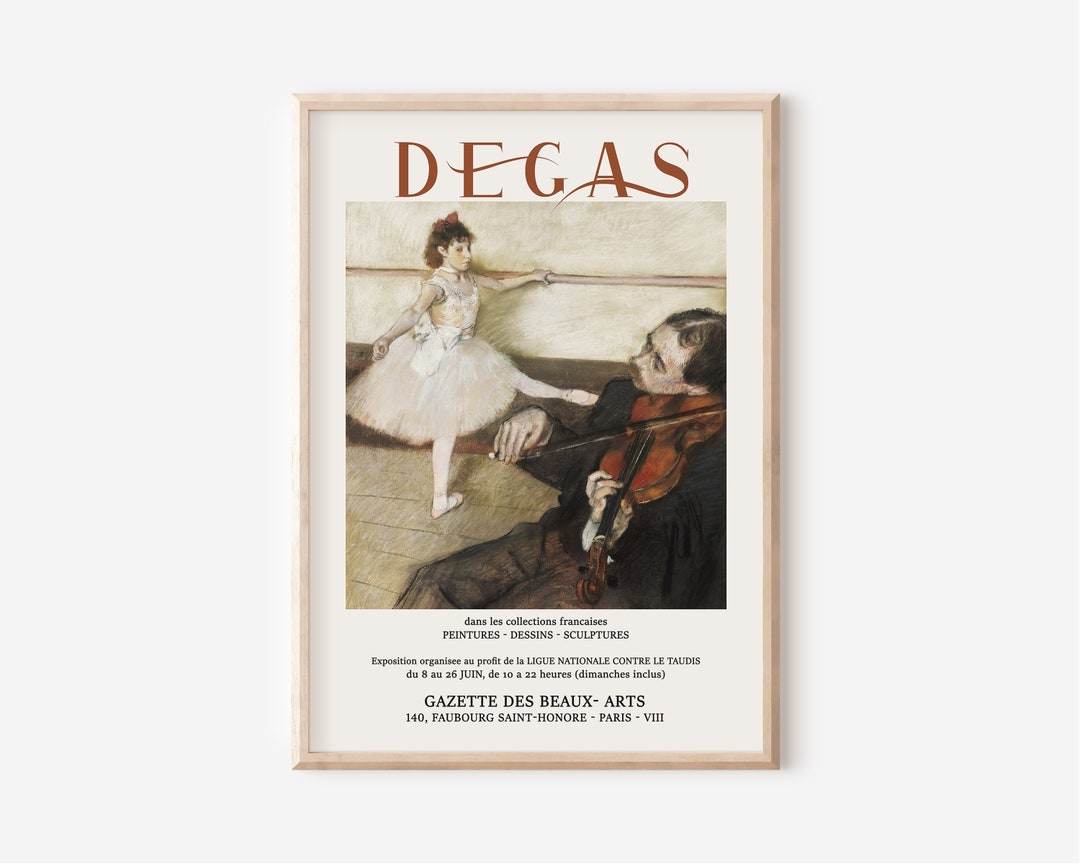 Edgar Degas Dance Lesson Printable Art, Degas Vintage Wall Decor, Degas ...