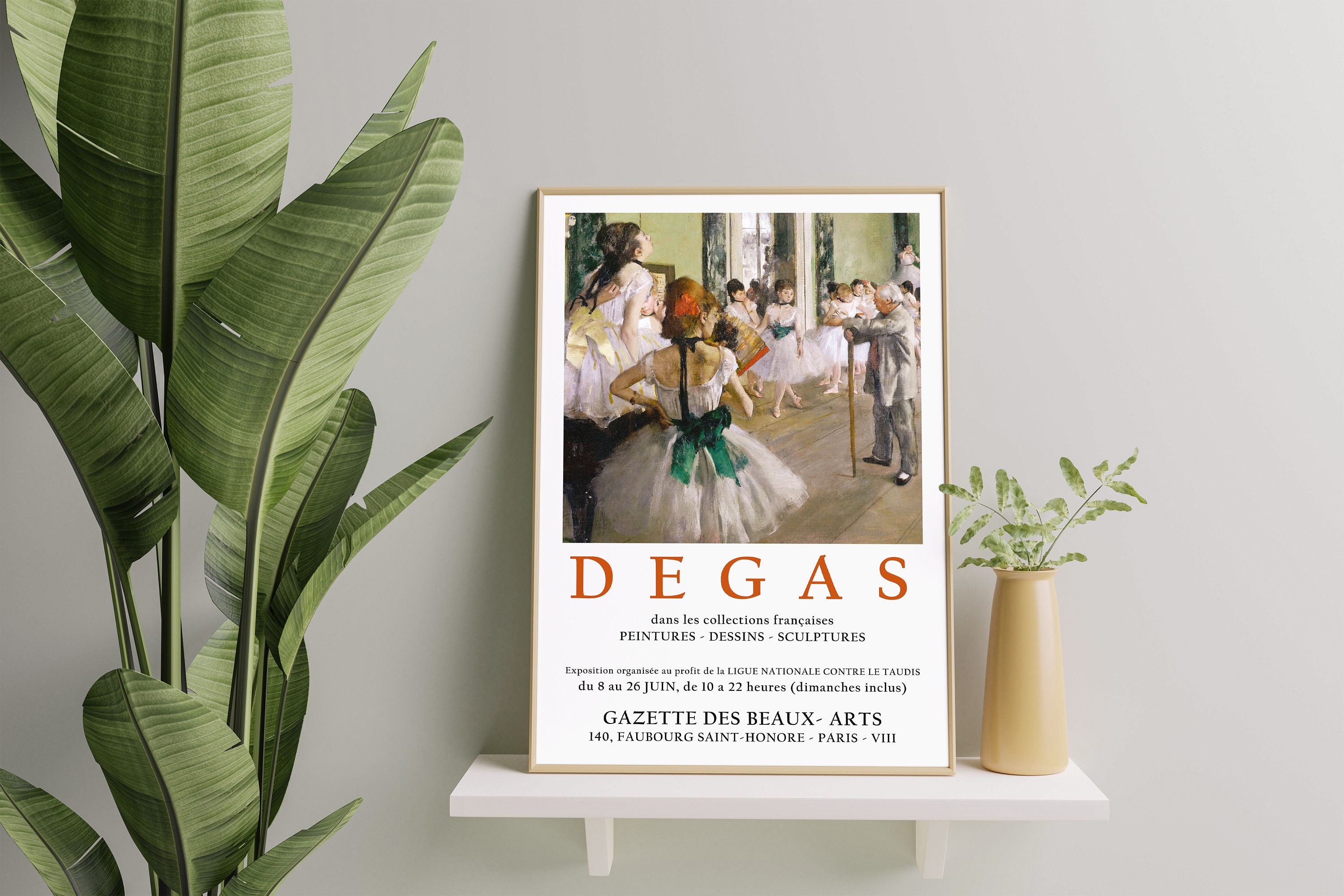 Vintage Edgar Degas Exhibition Poster Degas Printable Art - Etsy