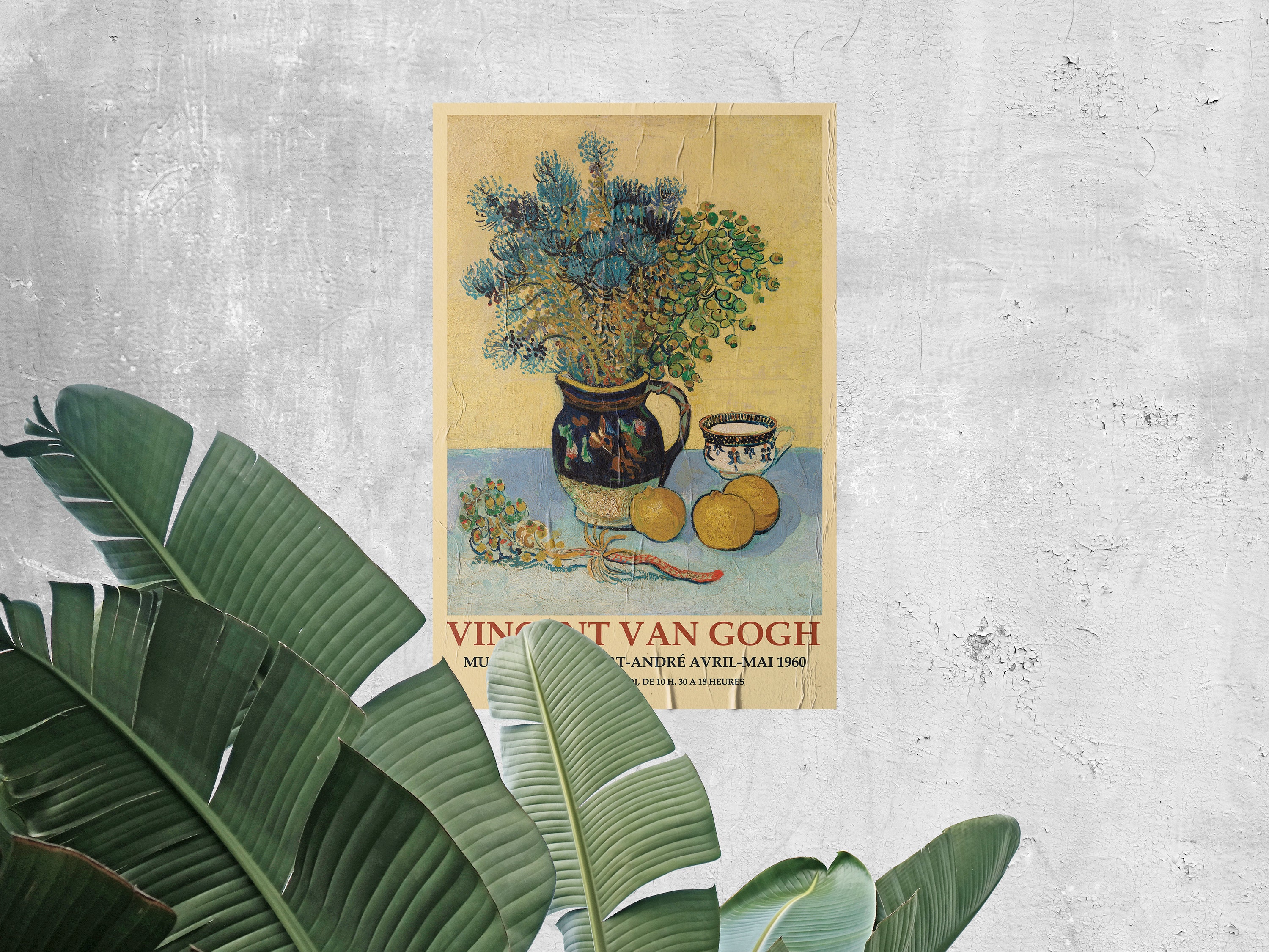Vincent Van Gogh Art Exhibition Poster Vintage Printable High - Etsy