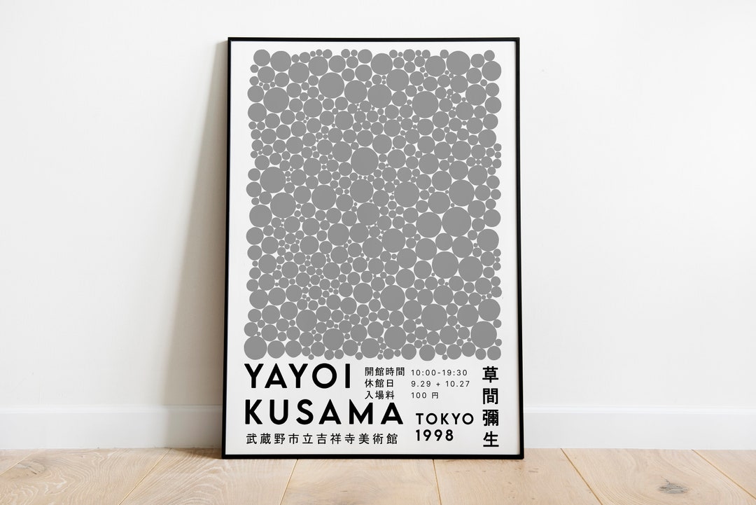 Yayoi Kusama Exhibition Poster, Printable Yayoi Kusama, Dots Art ...
