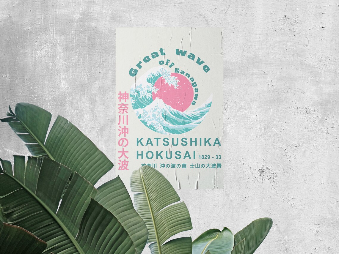 The Great Wave Exhibition Poster Japanese Art Poster High - Etsy