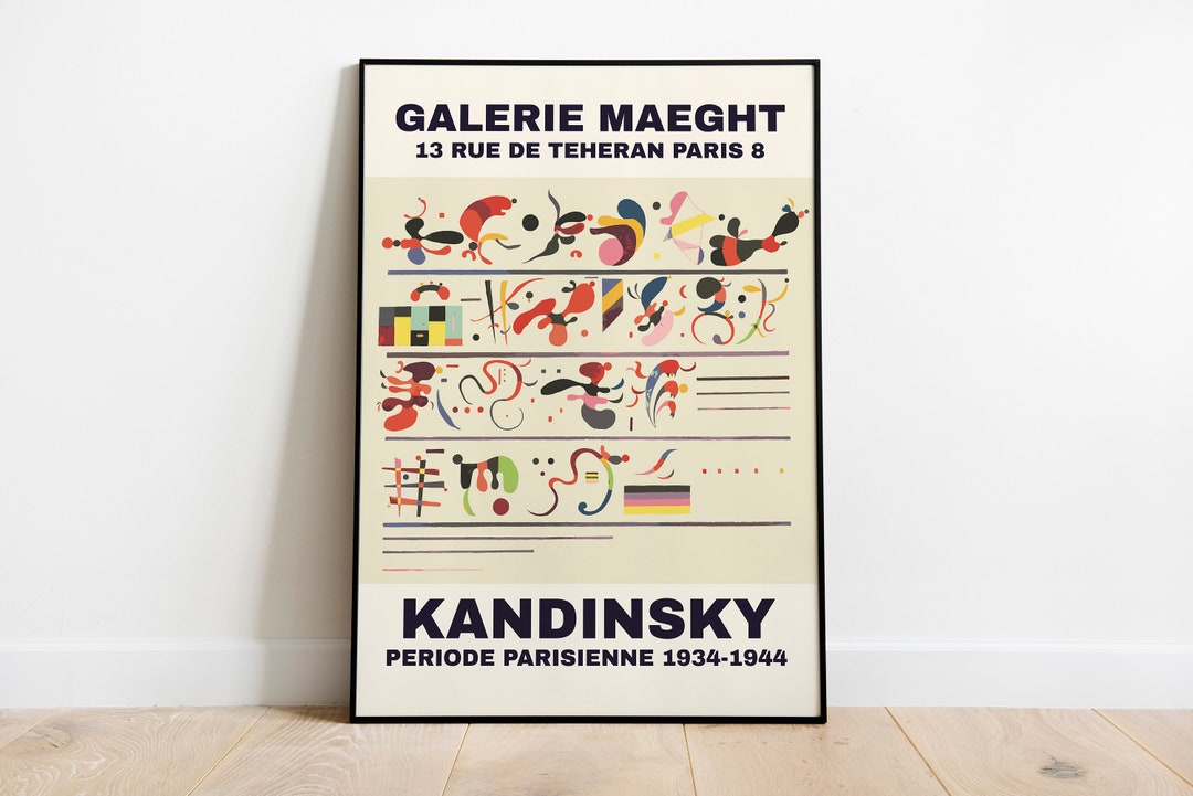 Kandinsky Vintage Art Exhibition Remastered Poster, Kandinsky Print ...
