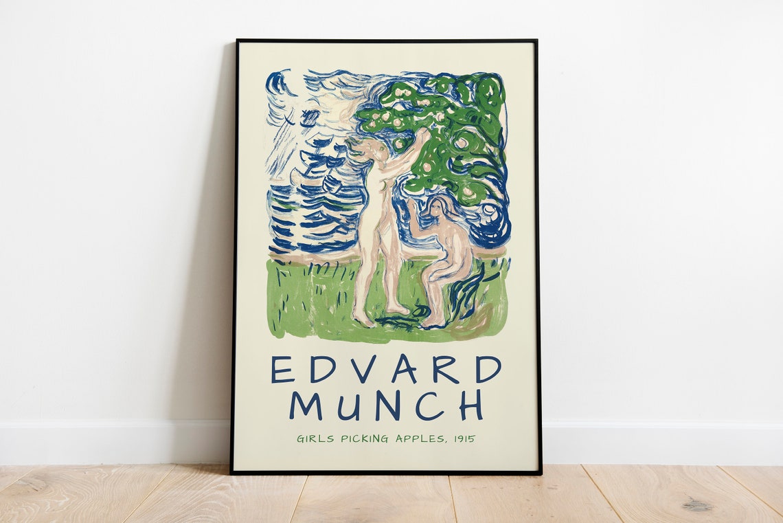 Edvard Munch Art Exhibition Print Edvard Munch Vintage | Etsy