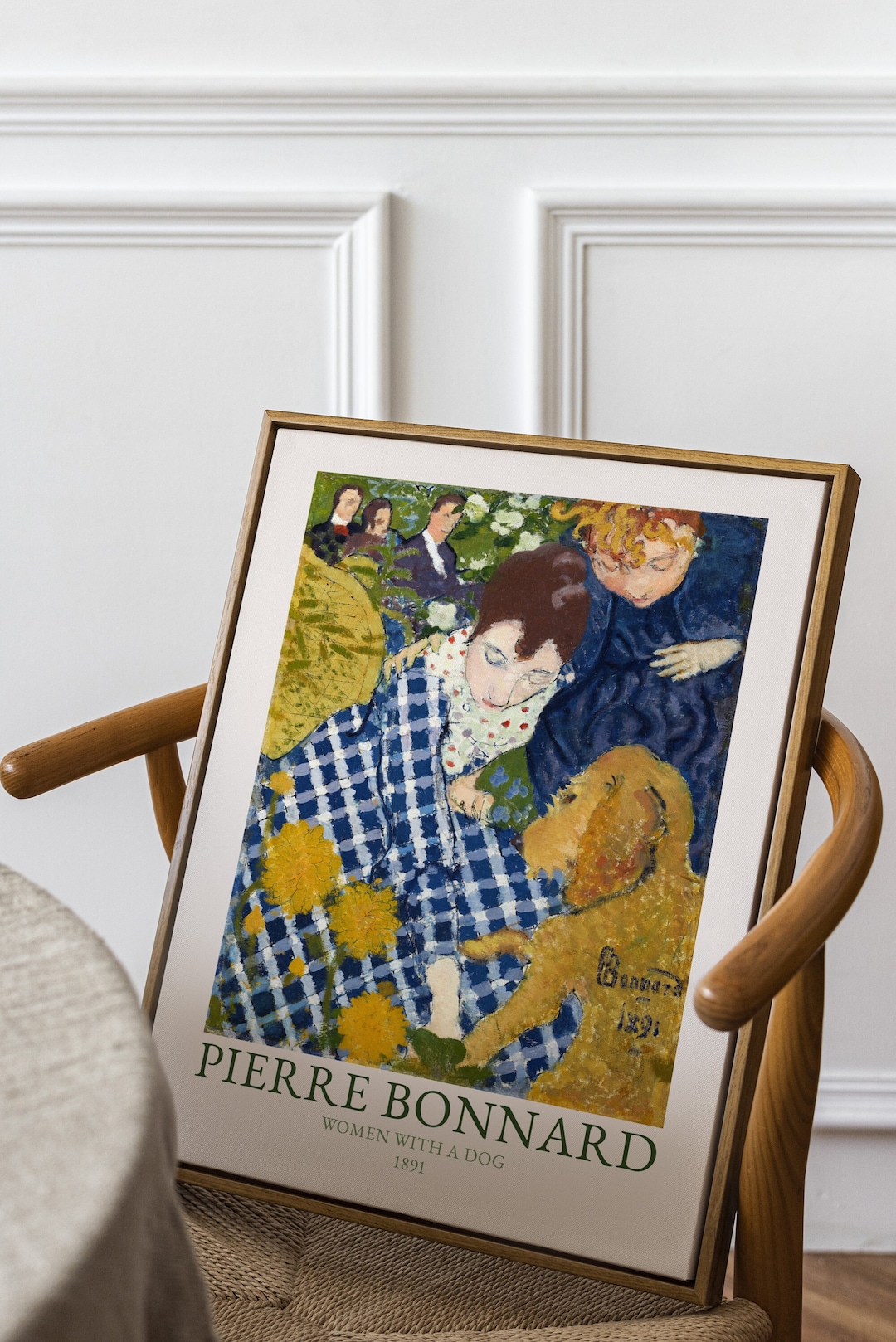 Pierre Bonnard Vintage Art Poster, Museum Dog Print, Bonnard Women With ...
