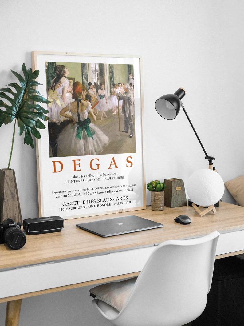 Vintage Edgar Degas Exhibition Poster Degas Printable Art | Etsy