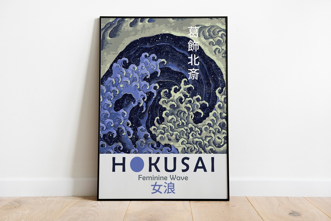 Katsushika Hokusai Wave Print Hokusai Art Poster Japanese - Etsy