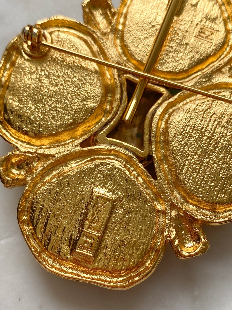 Yves Saint Laurent by Goossens Maltese Cross XXL Pin Brooch in Multiple ...