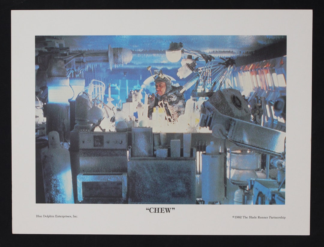 BLADE RUNNER, 'chew' Original Art Print 1982 RARE - Etsy