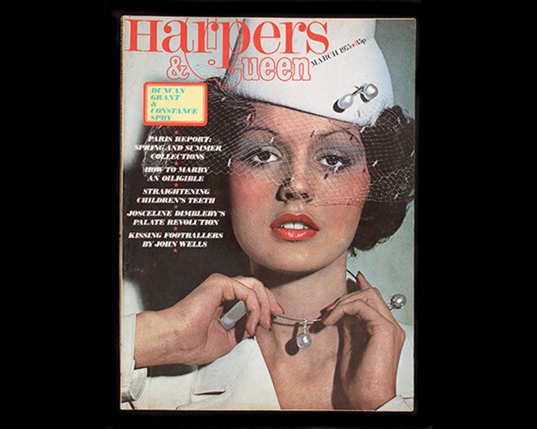 Vintage UK HARPERS & QUEEN Magazine, March 1975 Francois Lamy, Clive ...