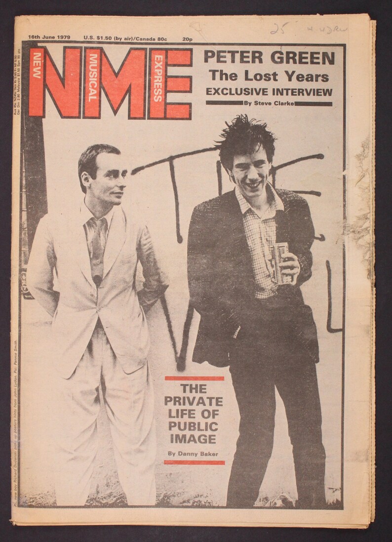 Vintage NME 16th June 1979 Public Image Ltd Cover by Pennie - Etsy