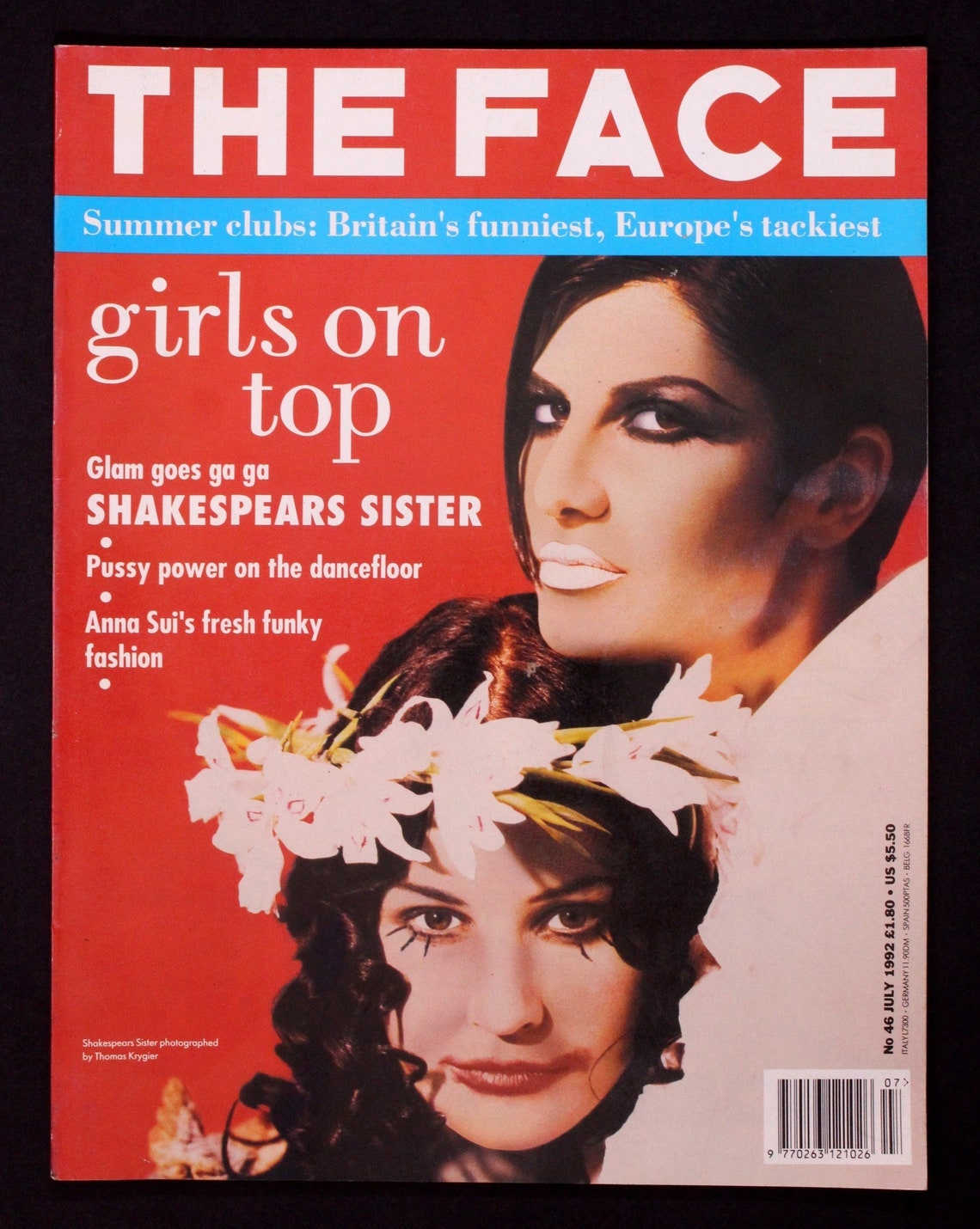 Vintage THE FACE Magazine Vol 2 Number 46 July 1992 - Etsy
