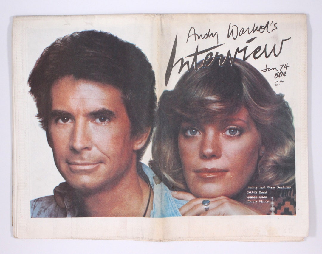 Andy Warhol's INTERVIEW Magazine, January 74, Berry and TONY PERKINS ...