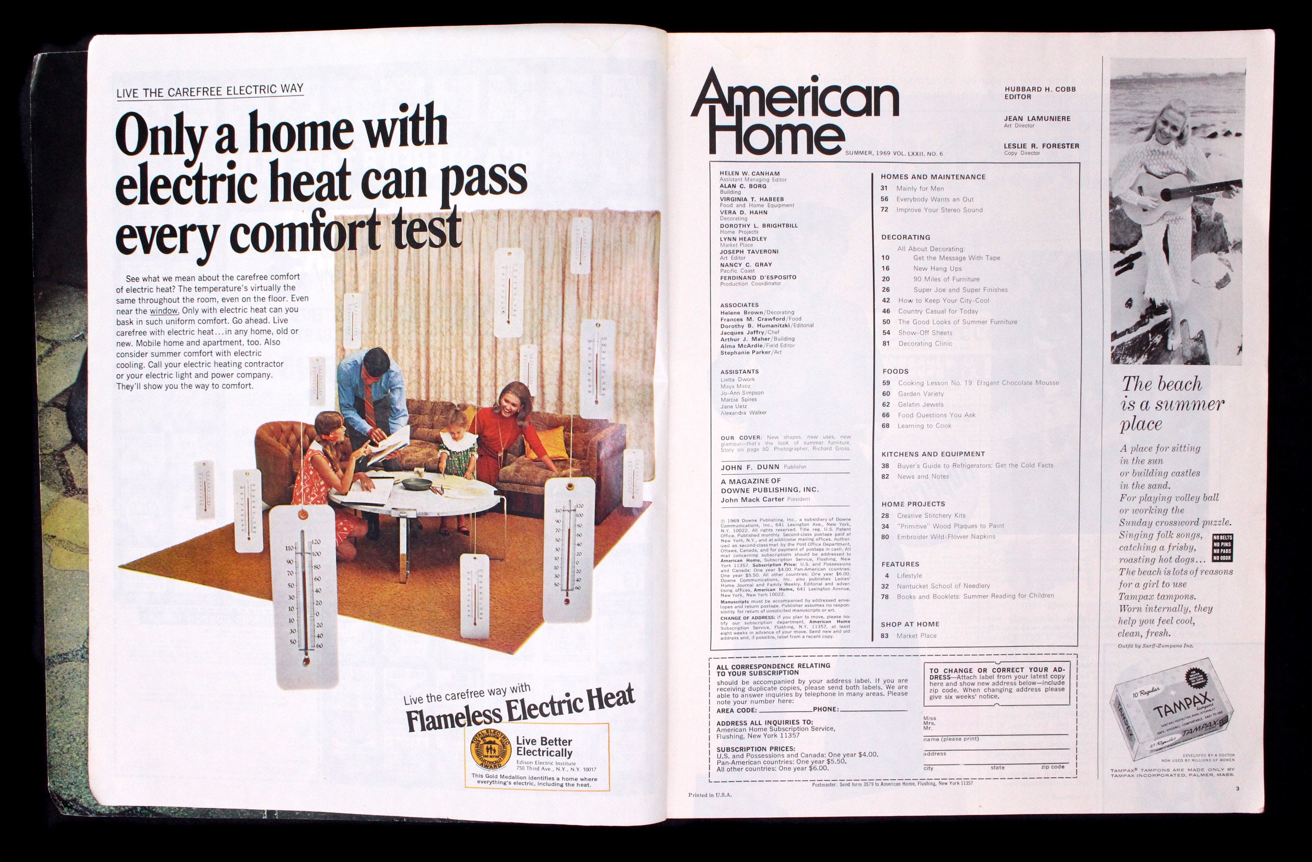 Vintage AMERICAN HOME Magazine Summer 1969 - Etsy