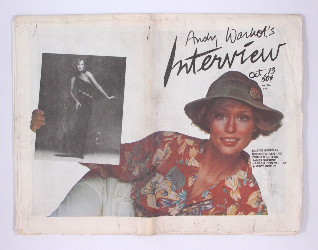 Andy Warhol's INTERVIEW Magazine, October 73, LAUREN HUTTON Cover Patti ...
