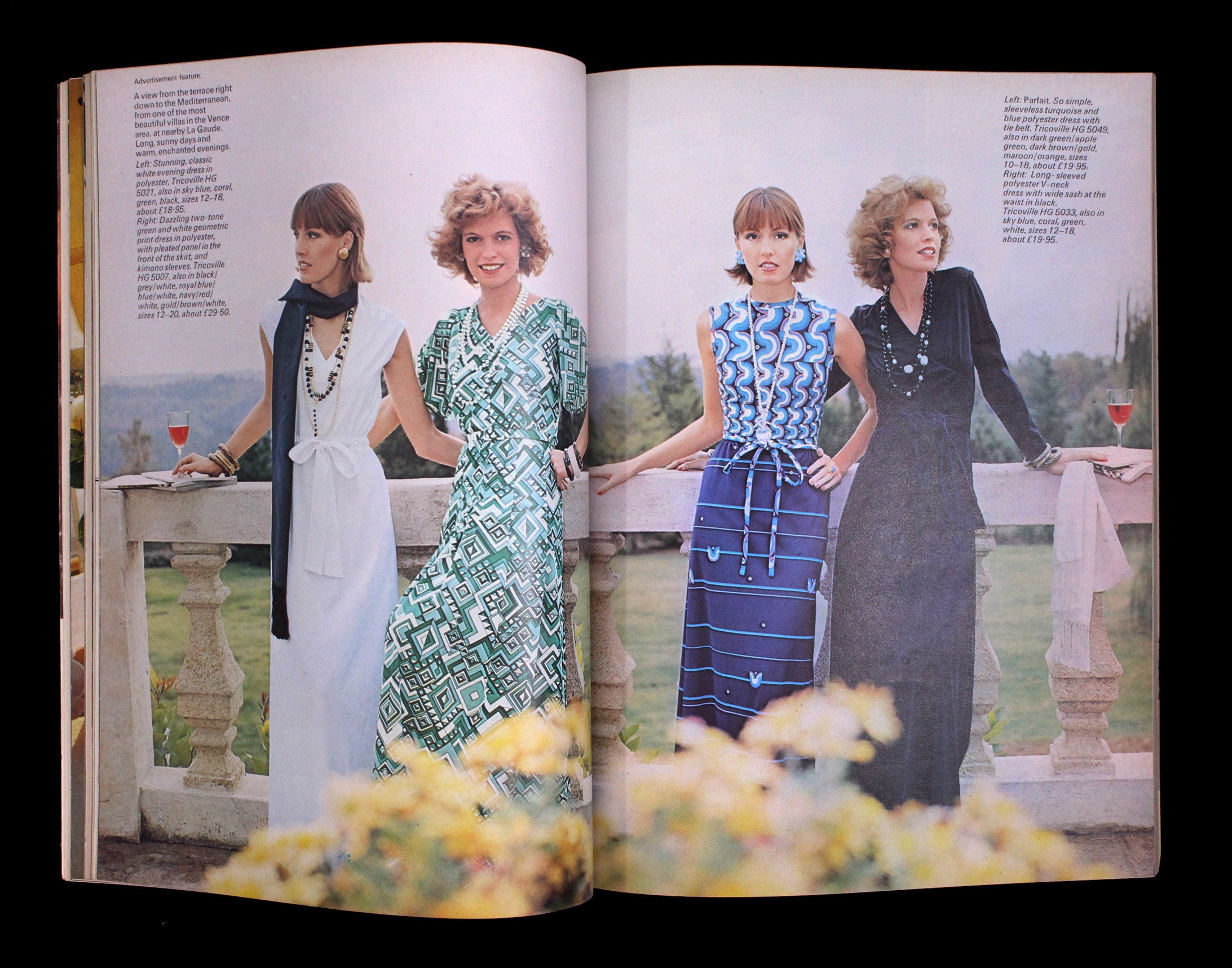 Vintage UK HARPERS & QUEEN Magazine, March 1975 Francois Lamy, Clive ...