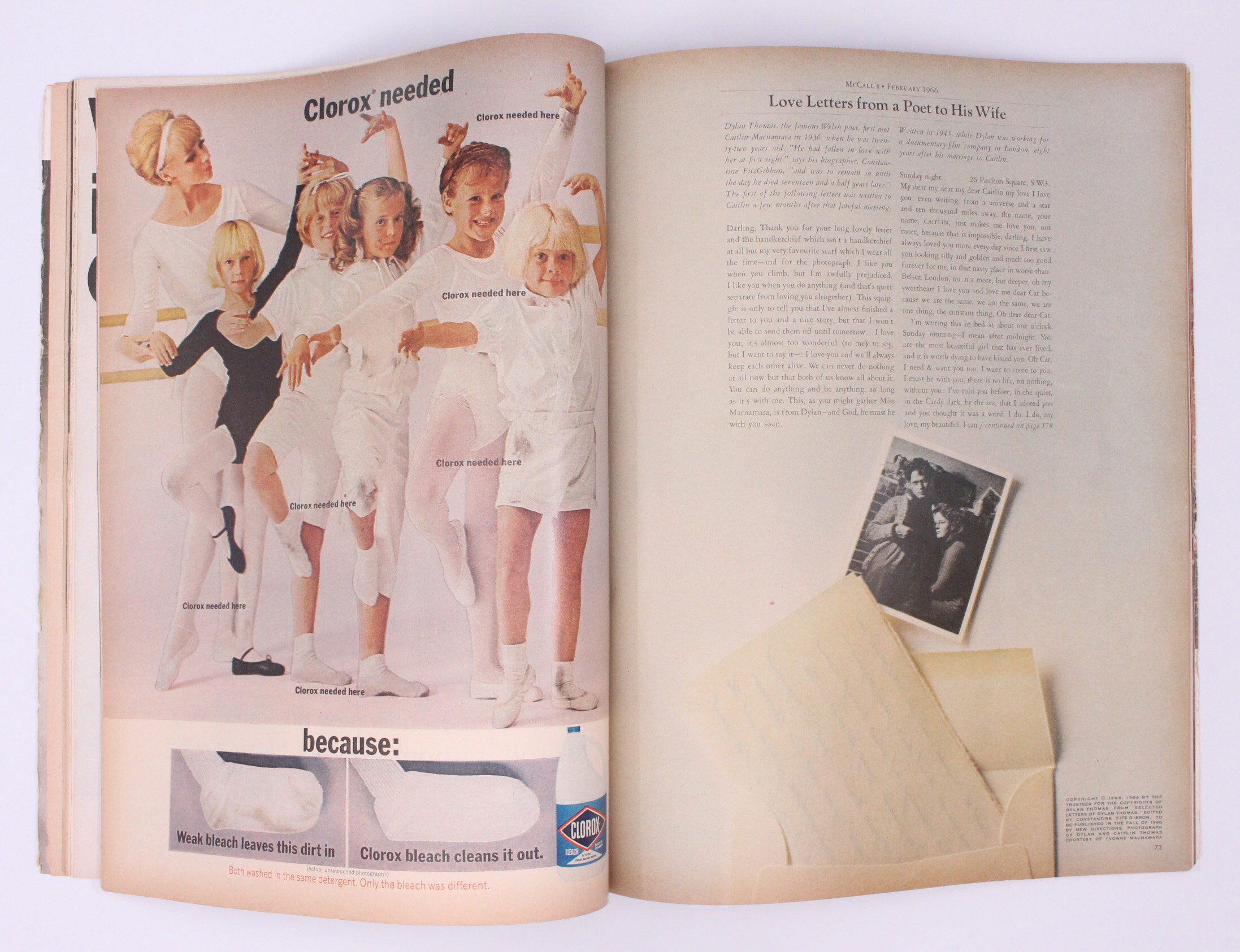 Vintage Mccall's Magazine February 1966 Dylan Thomas - Etsy
