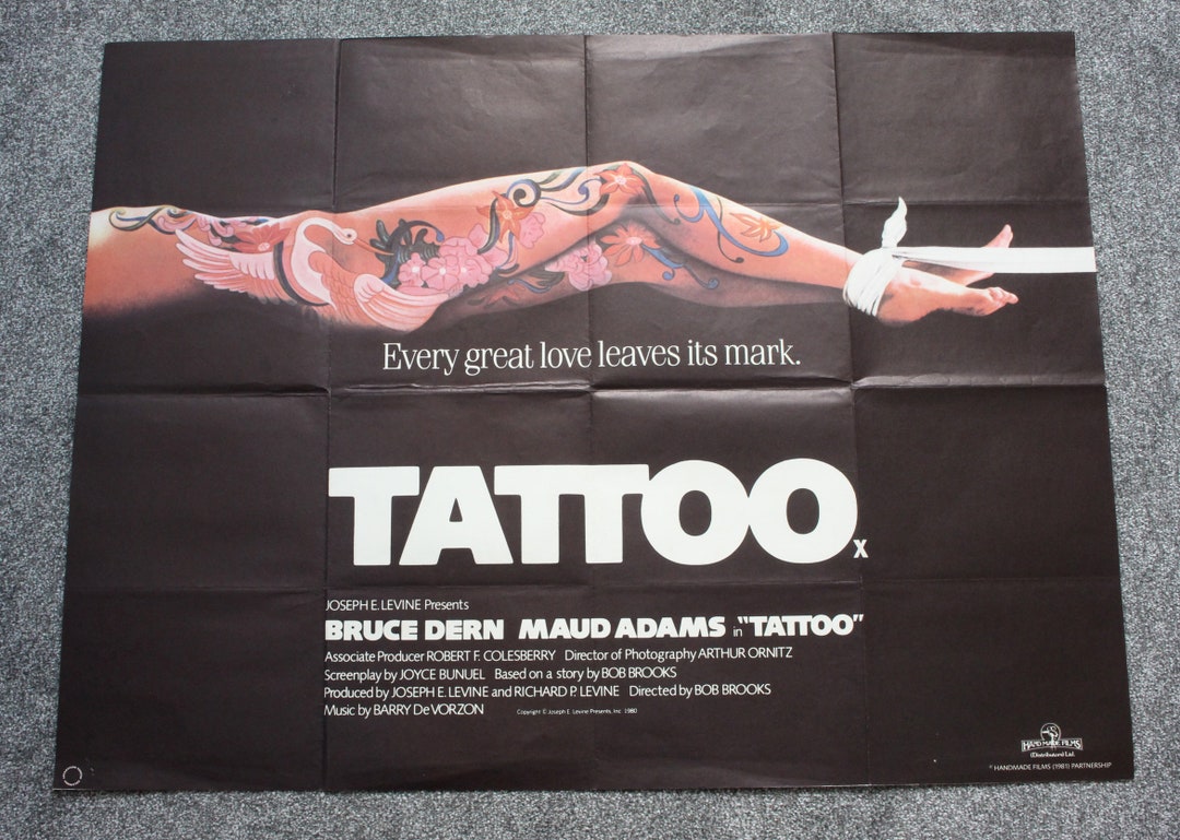 TATTOO, Bruce Dern Maude Adams Vintage U.K. Quad Movie Poster Original 1981 - Etsy